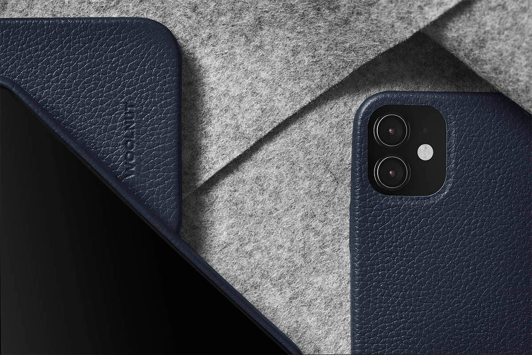 Journal | Introducing: Blue Leather Cases for iPhone 12 by WOOLNUT